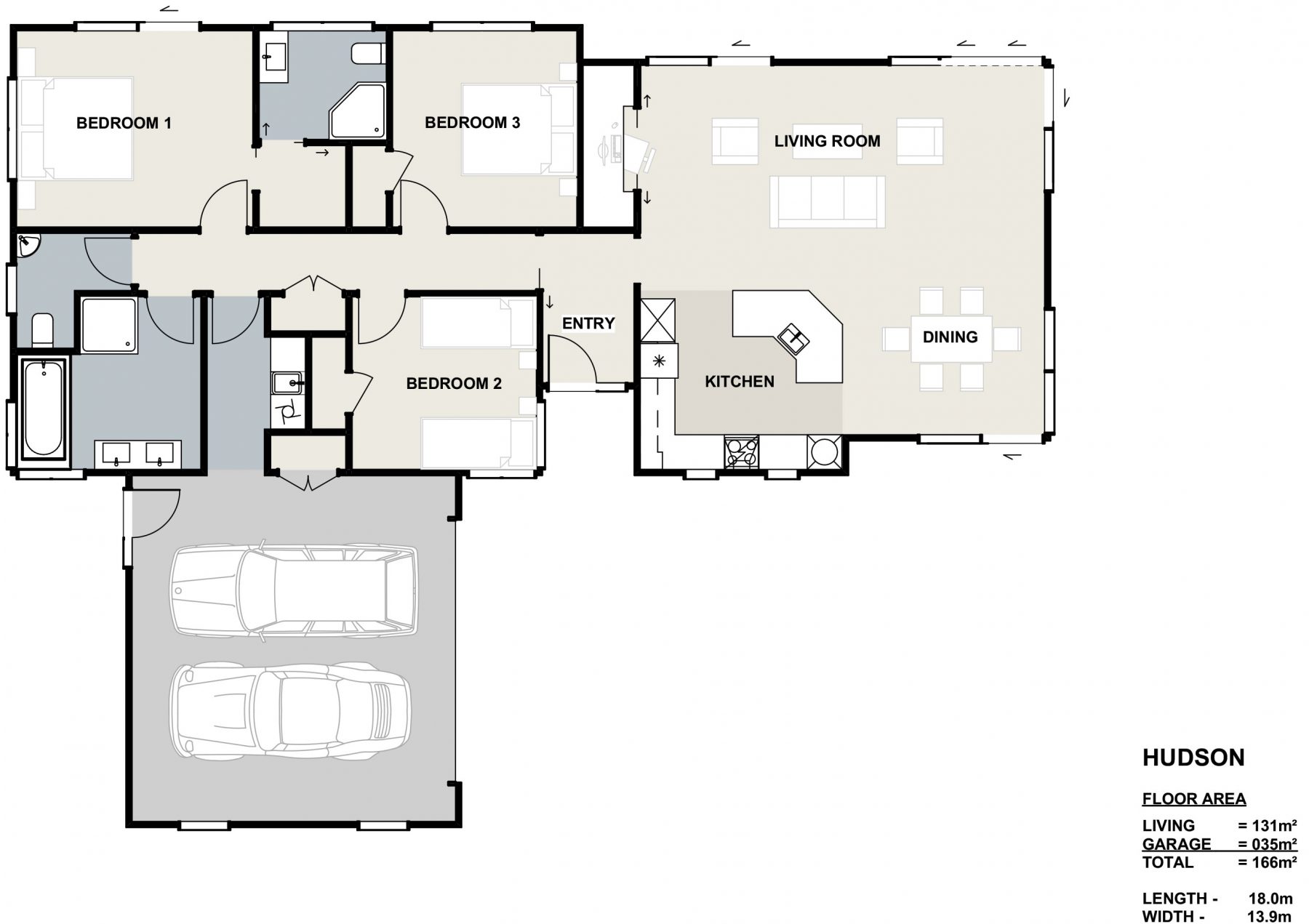 Open plan living - Cambridge Homes designer plan range